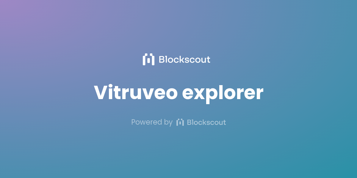 Tokens list - Vitruveo explorer | Blockscout